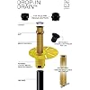 DROP-IN DRAIN Installation Kit for Freestanding Bathtub - with Black ...