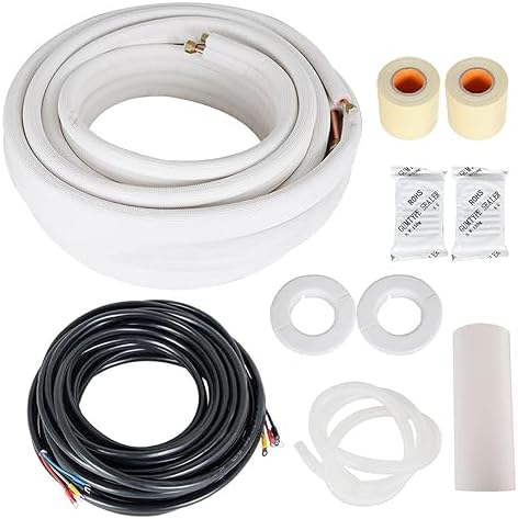 Amazon.com: kimllier 50FT 1/4" and 3/8" Air Conditioning Copper Tubing ...