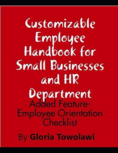 Amazon.com: Customizable Employee Handbook for Small Businesses and HR ...