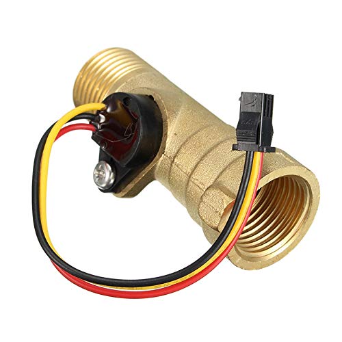 Buy HUACHEN-CHAO Electronic sensor DC 5V 15mA 1/2 Inch Thread Hall Effect Water Flow Sensor ...