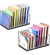 Amazon.com: Ekisemio Desk File Organizer, 2 Pack 2-Tier Letter Tray ...