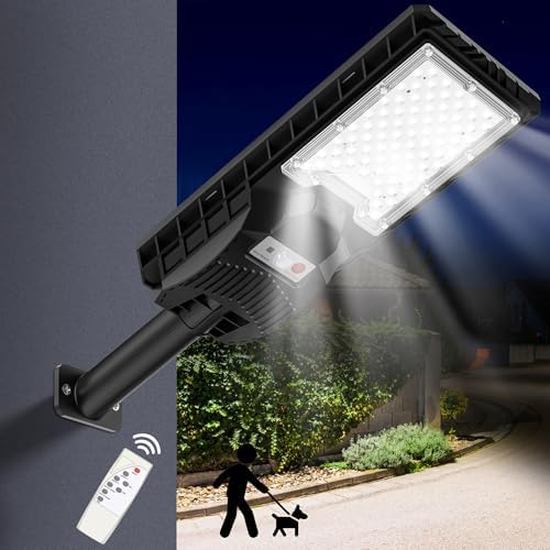 Solar Lights Outdoor Waterproof, 6500K Solar Flood Lights Outdoor Dusk ...