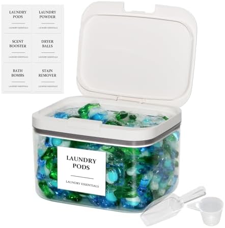 Amazon.com: 94oz / 5.8lb Laundry Pods Container, Laundry Powder ...