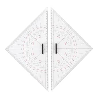 Chart Drawing Triangle Ruler, Acrylic Marine Triangle Clear Isosceles ...