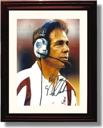 Amazon.com: Alabama Football Football Nick Saban Headset Autograph ...