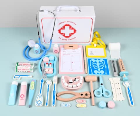 Buy Doctor Kit for Kids 42 Pieces Toy Doctor Kit Pretend Dentist ...