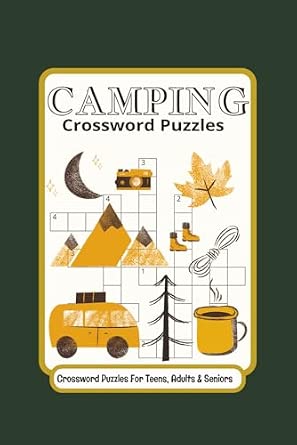 Camping Crossword Puzzles: Crossword Puzzles with Easy to Read Print ...