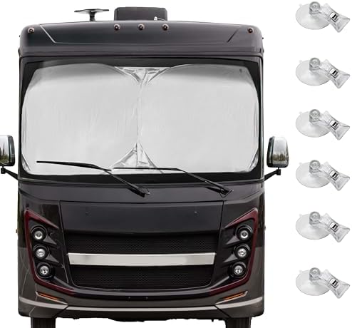 Amazon.com: X AUTOHAUX Semi-Truck Sunshade for Windshield and Side ...