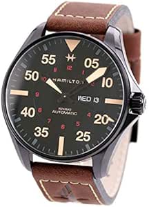 Amazon.co.jp: Hamilton H64705531 Men's Watch, Khaki, Aviation, Pilot ...