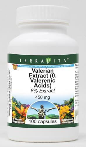 Amazon.com: Valerian Extract (0.8% Valerenic Acids) - 450 mg (100 ...