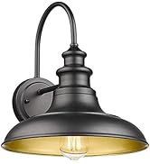 Diyel Gooseneck Barn Light Outdoor, 16 Inch Dome Large Farmhouse ...