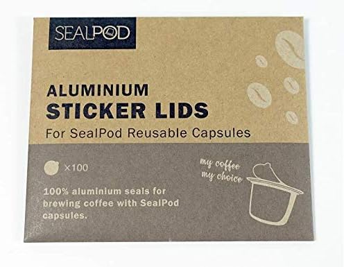 Amazon.com: SEAL POD Aluminum Espresso Lids for Reusable Capsules, Foil ...