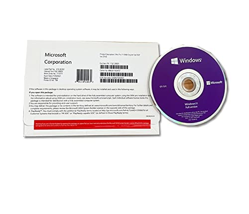 Buy Windows 11 Professional | OEM Packaged DVD with Keys | 64-Bit, Life ...
