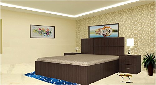 Royal Interiors Safrene Teak Wood King Size Bed with Storage | Modern ...