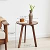 Amazon.com: Hymus 100% Solid Oak Small Side Table - Stylish Design ...