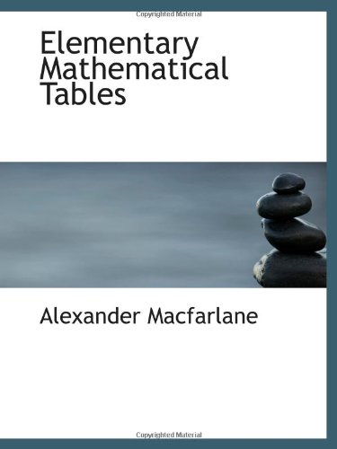 Elementary Mathematical Tables : Amazon.in: Books