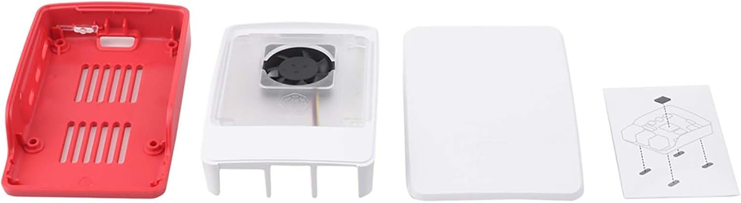 Amazon.com: Xicoolee for Raspberry Pi Official Case Fits Raspberry Pi 5 with Built-in Cooling ...