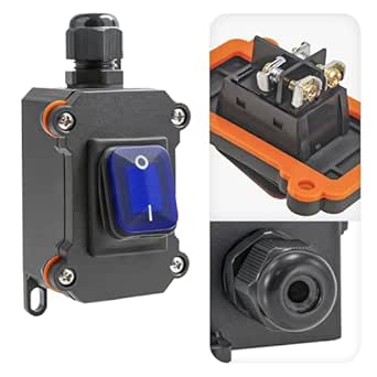 Waterproof Inline Rocker Switch Box DC 12V–24V 20A Lighted ON/Off Power ...
