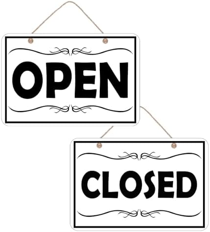 Amazon.com : Headline Sign 9384 Double-Sided Open/Closed Sign, 6 Inches ...