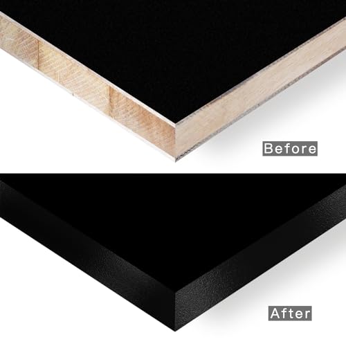 Snapklik.com : PVC Edge Banding, 1 X 25ft Matt Black Edge Banding Non ...