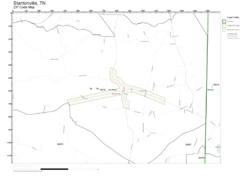 ZIP Code Wall Map of Stantonville, TN ZIP Code Map Not Laminated ...