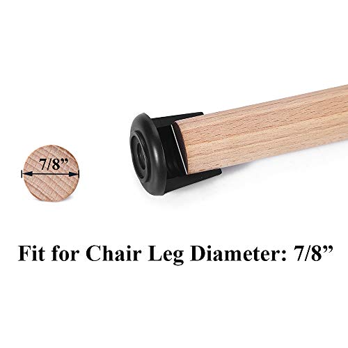 Snapklik.com : Furnigear Chair Leg Tips Caps Non-Slip Rubber Leg Tips 7 ...