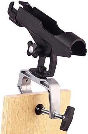 HiUmi Fishing Boat Rods Holder for Boat with Large Clamp Opening 360 ...
