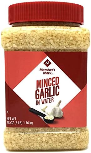 Amazon.com : Kirkland Signature Minced California Garlic, 3 Pound (Pack ...