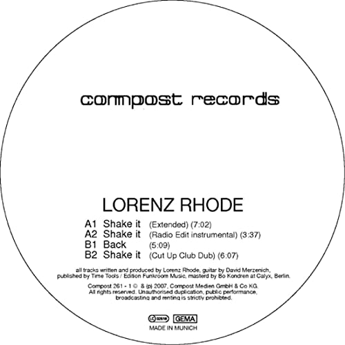 Amazon.com: Shake It : Lorenz Rhode: Digital Music