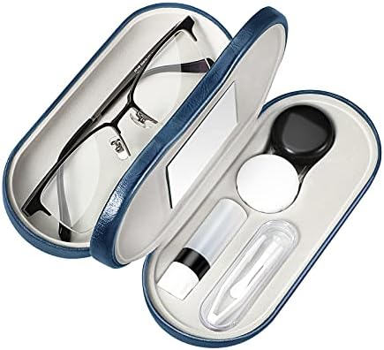 Amazon.com: cauyuan Eyeglass Case,Double Sided Portable Contact Lens ...