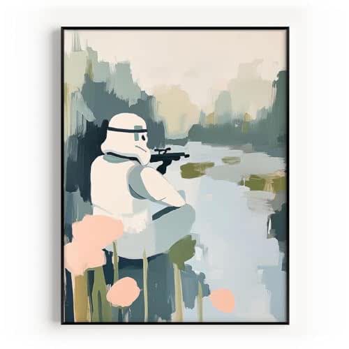 Amazon.com: Star Wars Impressionist Art Print Posters - Premium Giclee ...