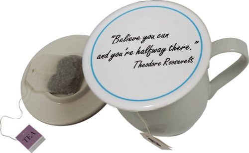 Buy Topit Tea Cup Cover/ Lid with Tea Bag Caddy - Believe Online at Low ...