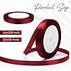 Amazon.com: Wine Red Ribbon for Gift Wrapping Christmas Ribbon Burgundy ...