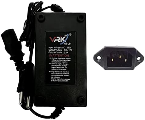 JD AGRO 12 Volt 1.7 Amp Charger for Agriculture Spray Pump and Battery ...