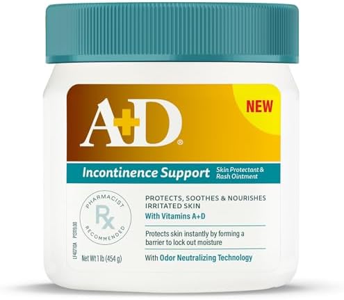 Amazon.com: A+D Incontinence Support Skin Protectant & Rash Ointment ...