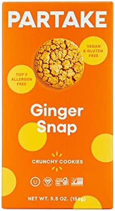 Amazon.com: Partake Foods Gluten Free Crunchy Ginger Snap Cookies, 5.5 ...