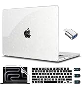 Amazon.com: CISSOOK Sparkly Glitter Rose Pink Case for MacBook Pro 14 ...