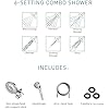 Moen 26009 Tub Faucets and Accessories Magnetix 2.5 GPM Handheld/Rain ...