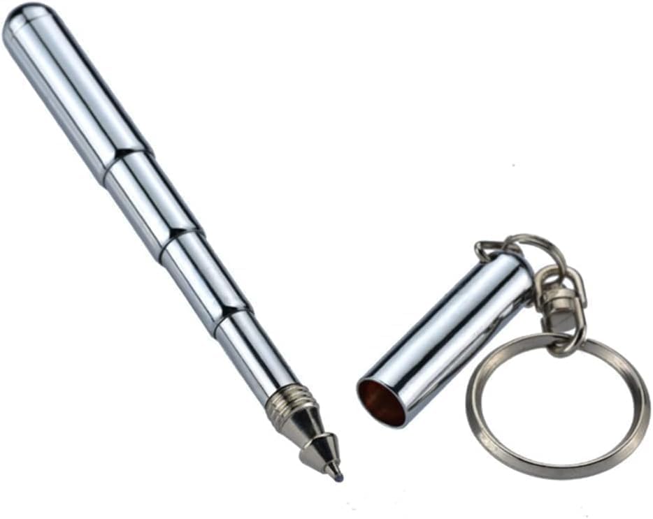 Amazon.com : 1Pc Silver Retractable mini pen made of stainless steel ...