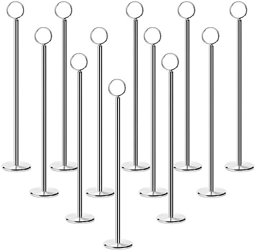 Amazon.com: Tosnail 12 Pack 12" Tall Table Number Holders, Sturdy Place ...