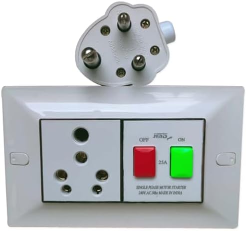 SEER® AC switch Box with 25Amps Single Pole MCB protected, 4 module box ...