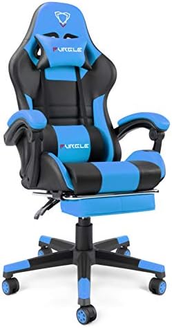 Furgle Gaming Chair with Footrest, Office Ergonomic Computer Chair with ...