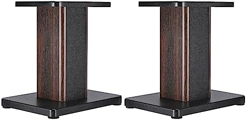 Amazon.com: MECCANIXITY Wood Grain Speaker Stands 1 Pair 11.8 Inch ...