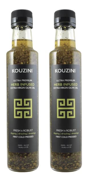 Amazon.com : Two - Infused Kouzini Greek Extra Virgin Olive Oil ...