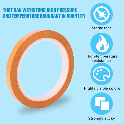 Snapklik.com : 8 Rolls Autoclave Tape-Sterilization Tape, 0.4 Inch ...