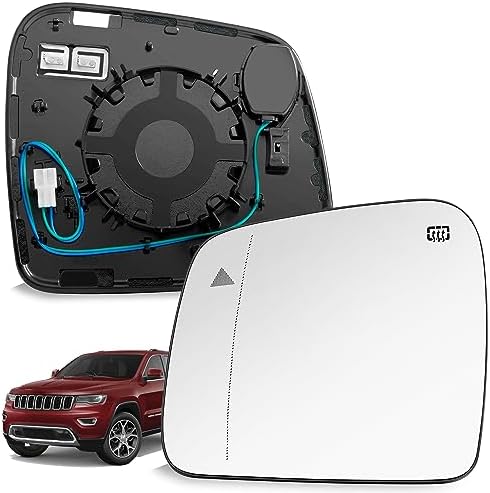 Amazon.com: SNEMEEY Left Driver Side Mirror Replacement Glass for Jeep ...