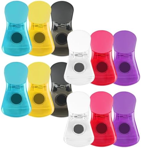 Amazon.com: 12Pcs Bag Clips with Magnet, Assorted Colors Chip Clips ...