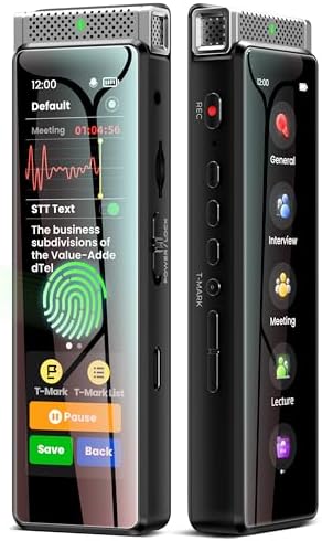 AI Voice Recorder, PLAUD Note Voice Recorder w/Case, App Control ...