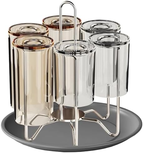 Amazon.com - Peohud 2 Pack Cup Drying Rack, Mug Draining Organizer ...