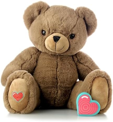 Amazon.com: My Baby's Heartbeat Bear Stuffed Animal, 20 Sec Recorder ...